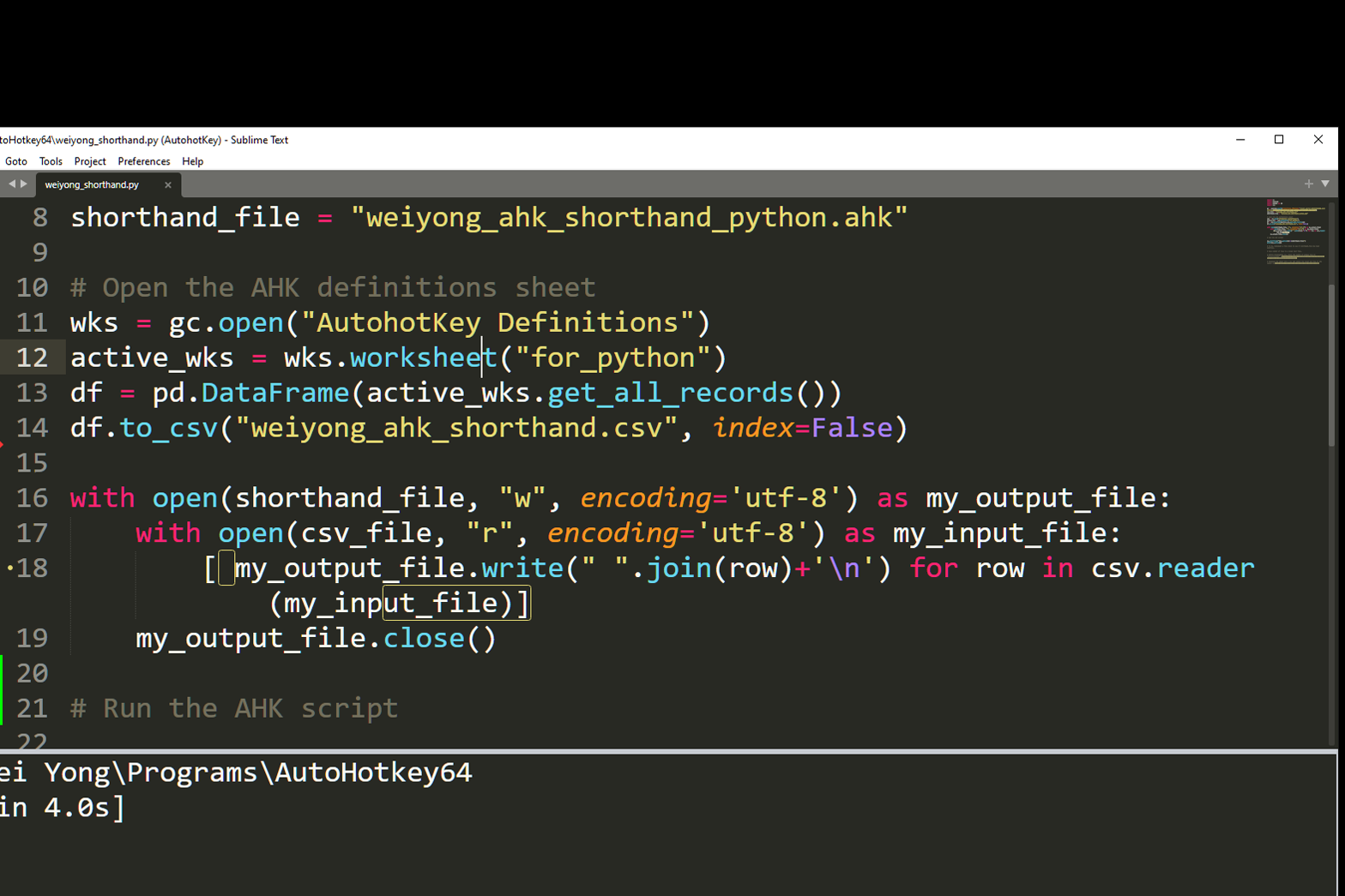 Automating AutoHotkey Abbreviations And Autolaunch After An Update